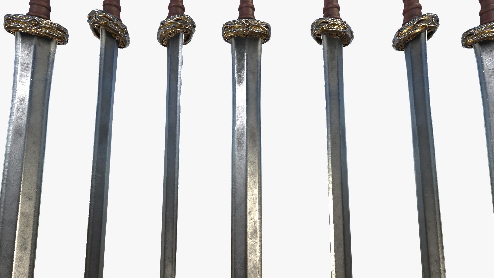 Fantasy Sword RPG Roman Spatha Gladius Xiphos Knife One Handed Machete ...