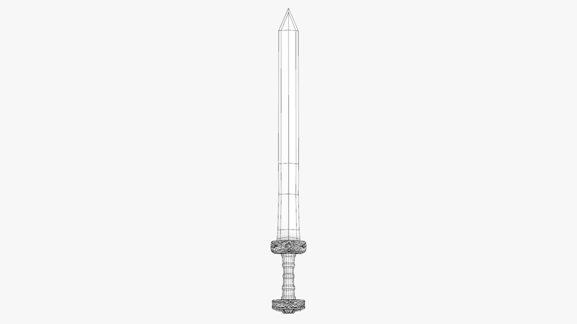 Fantasy Sword RPG Roman Spatha Gladius Xiphos Knife One Handed Machete ...