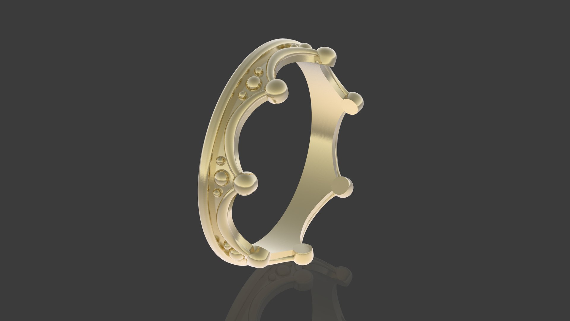 Female Ring Crown 3D Model - TurboSquid 1476628