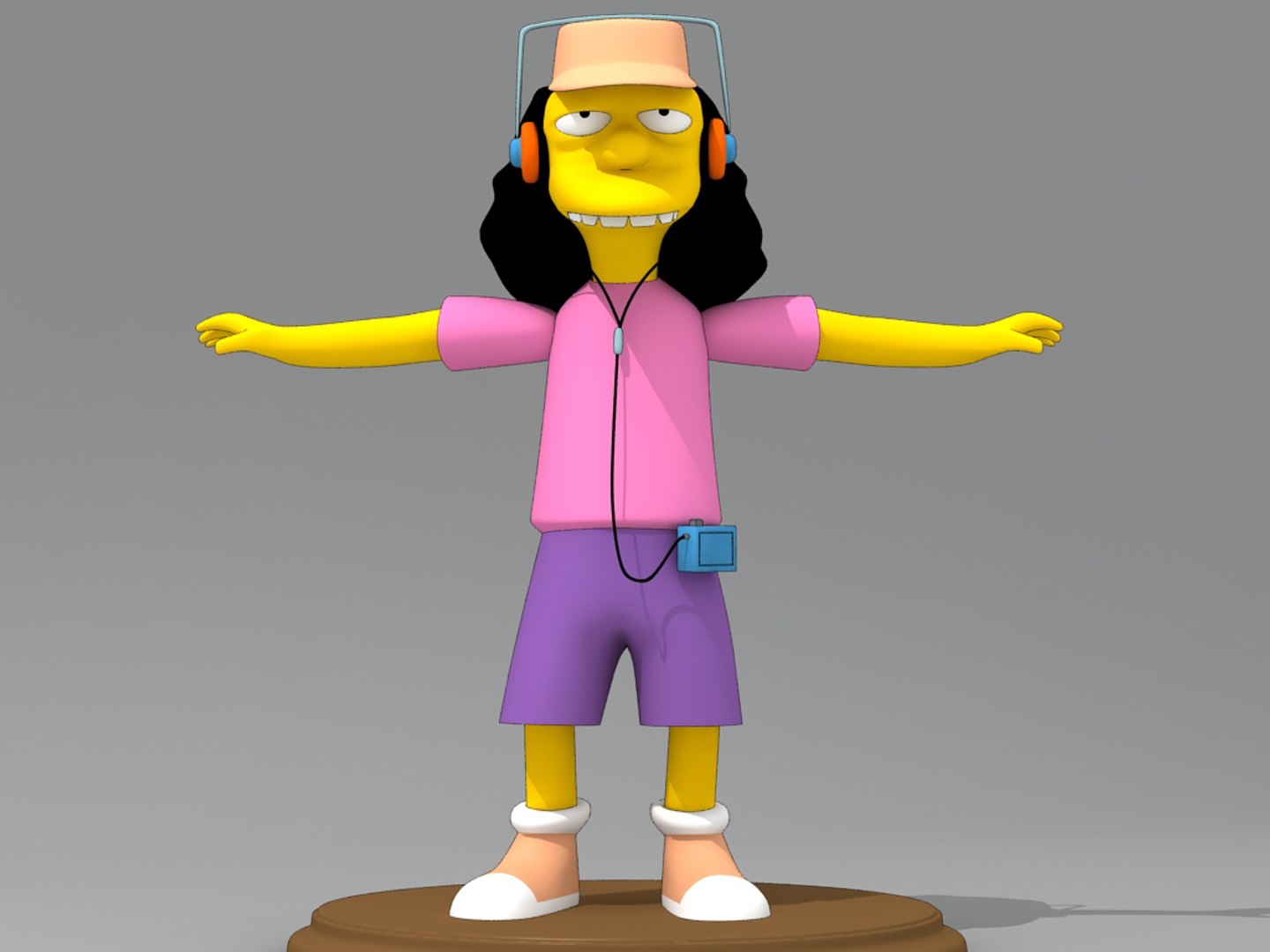 3d Model Otto Mann Simpsons Rigged Biped