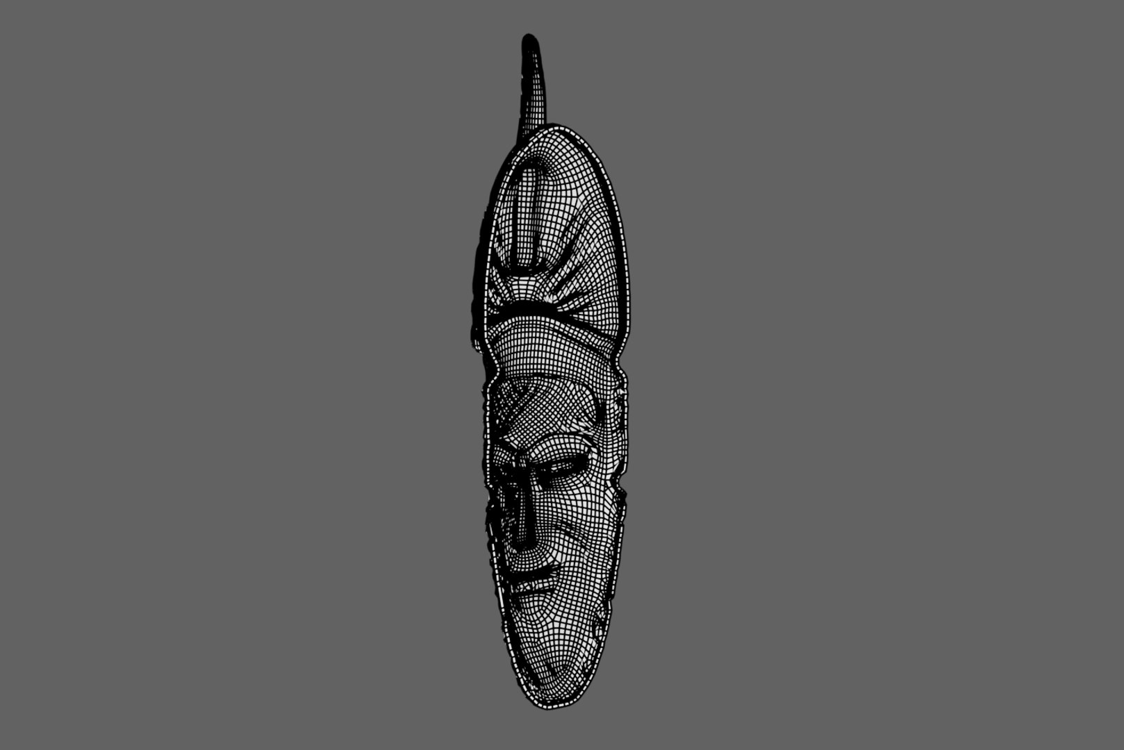 African mask model - TurboSquid 1299278