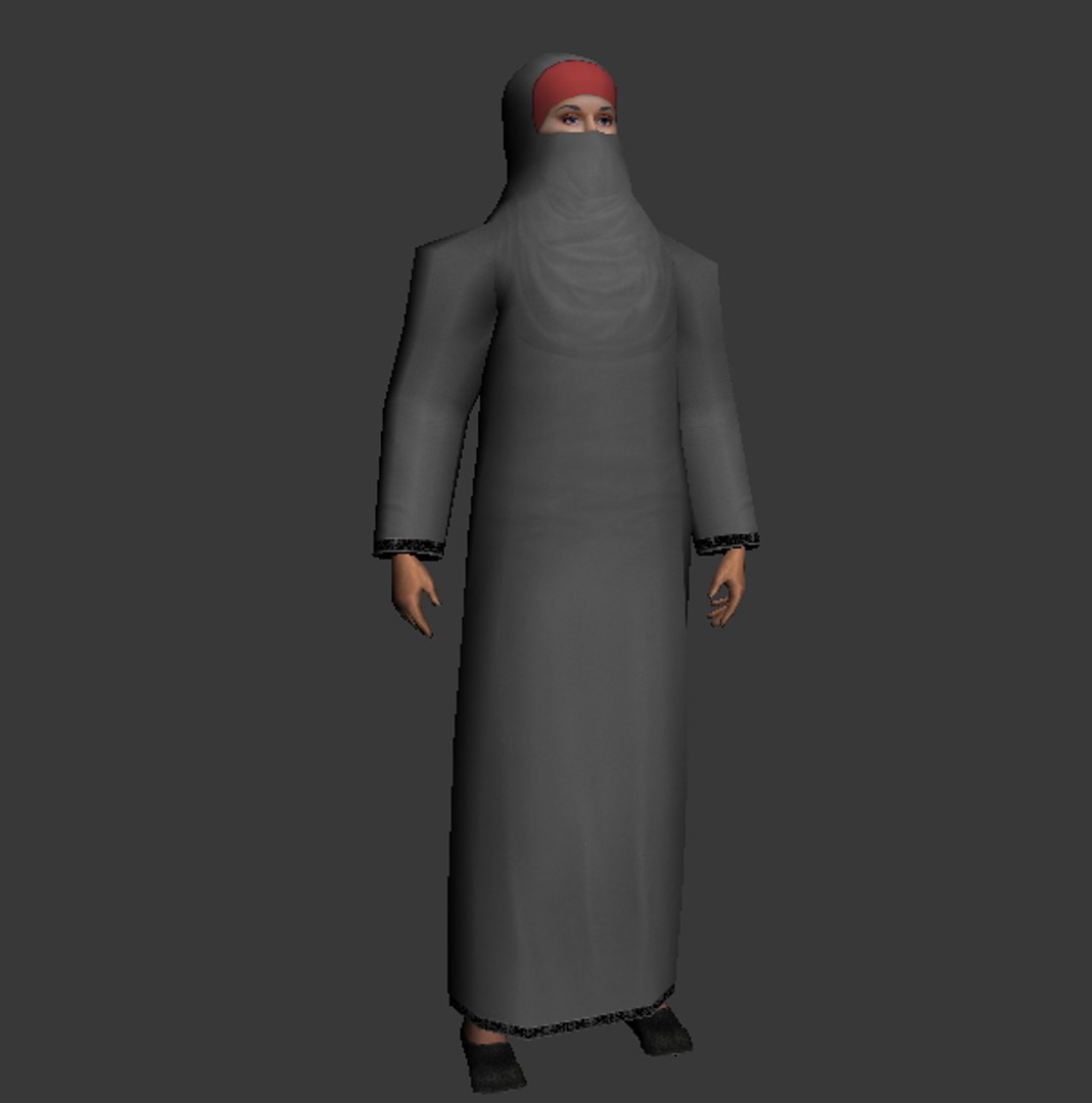 3d Female Muslim Model