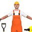 3D Rigged Worker - TurboSquid 1325620