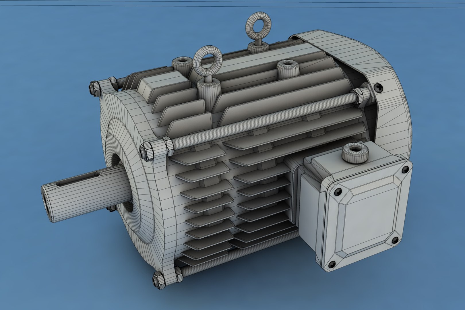 Electric motor model - TurboSquid 1341894