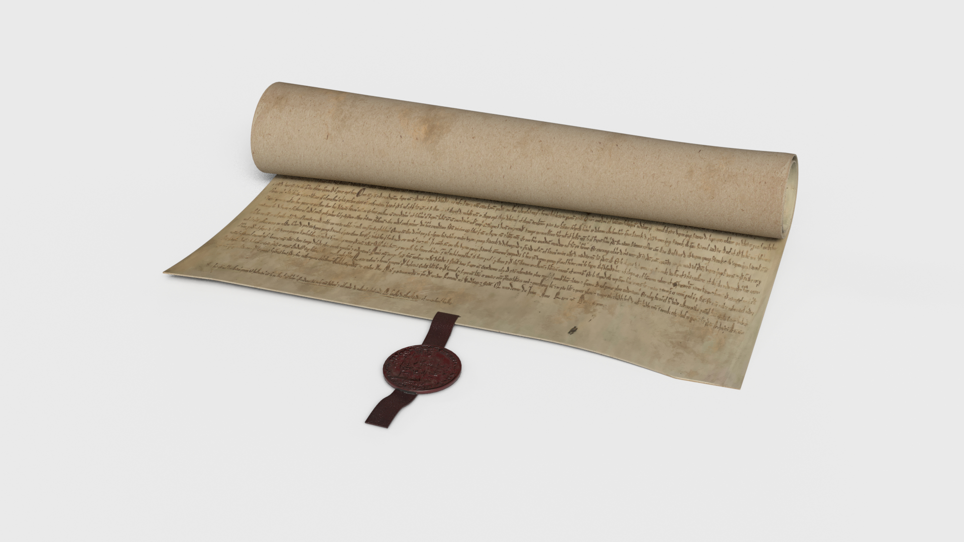 Magna Carta Scroll 3D - TurboSquid 2432803