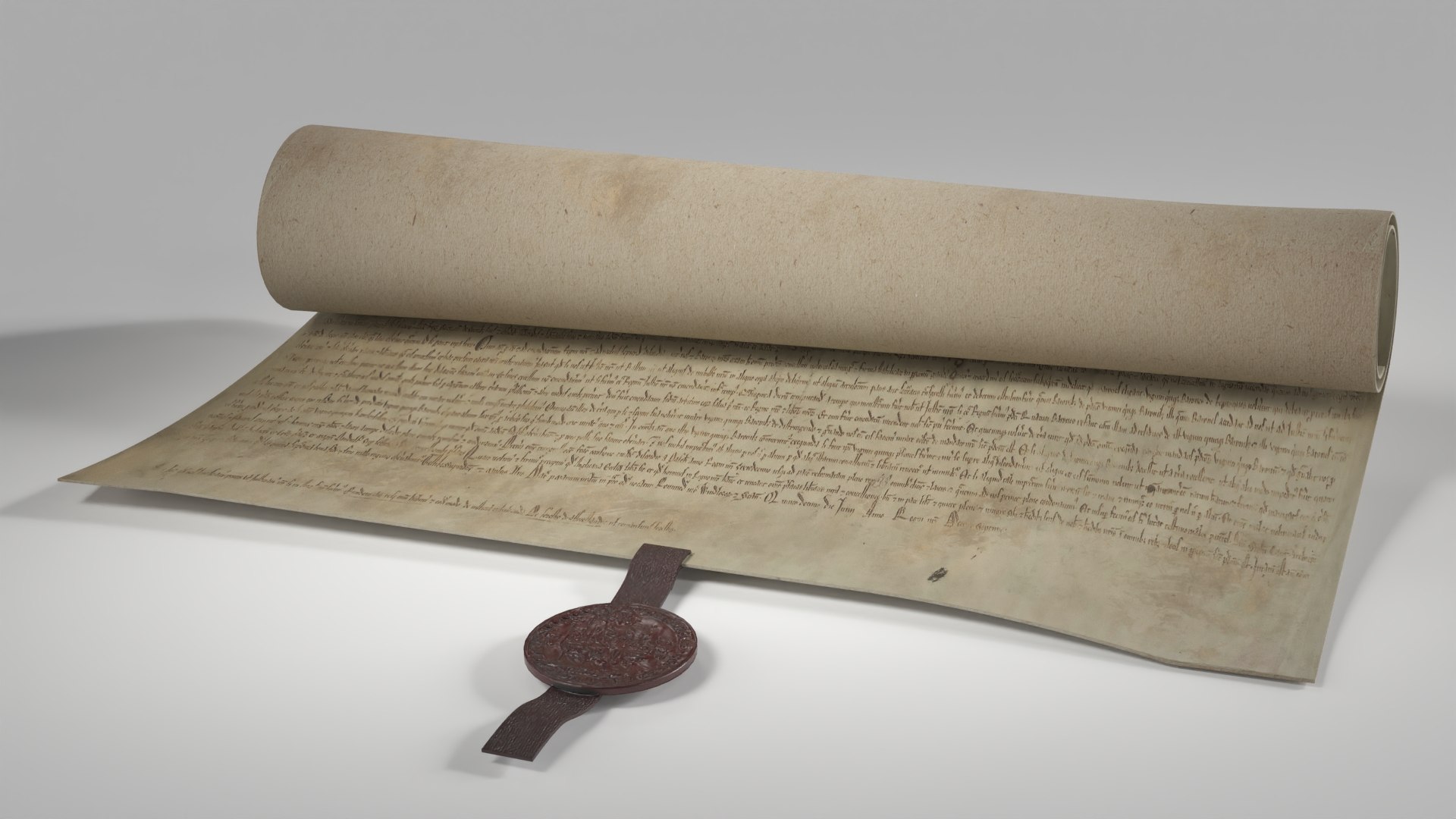 Magna Carta Scroll 3D - TurboSquid 2432803