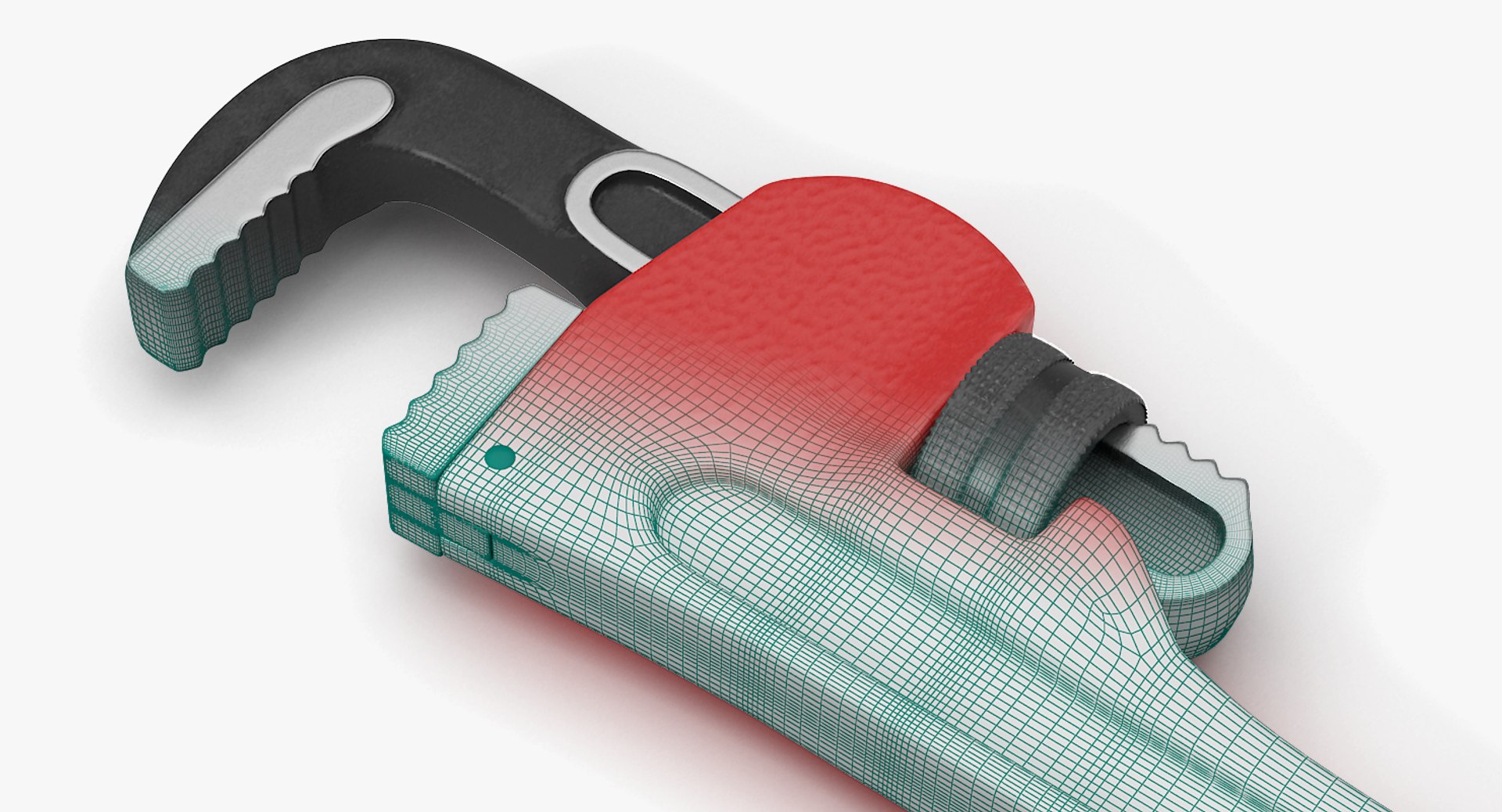 3d Model Pliers Pipe Wrench