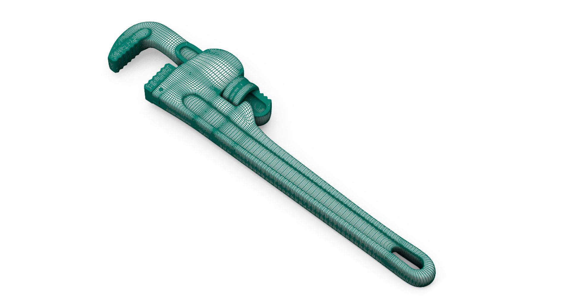 3d Model Pliers Pipe Wrench