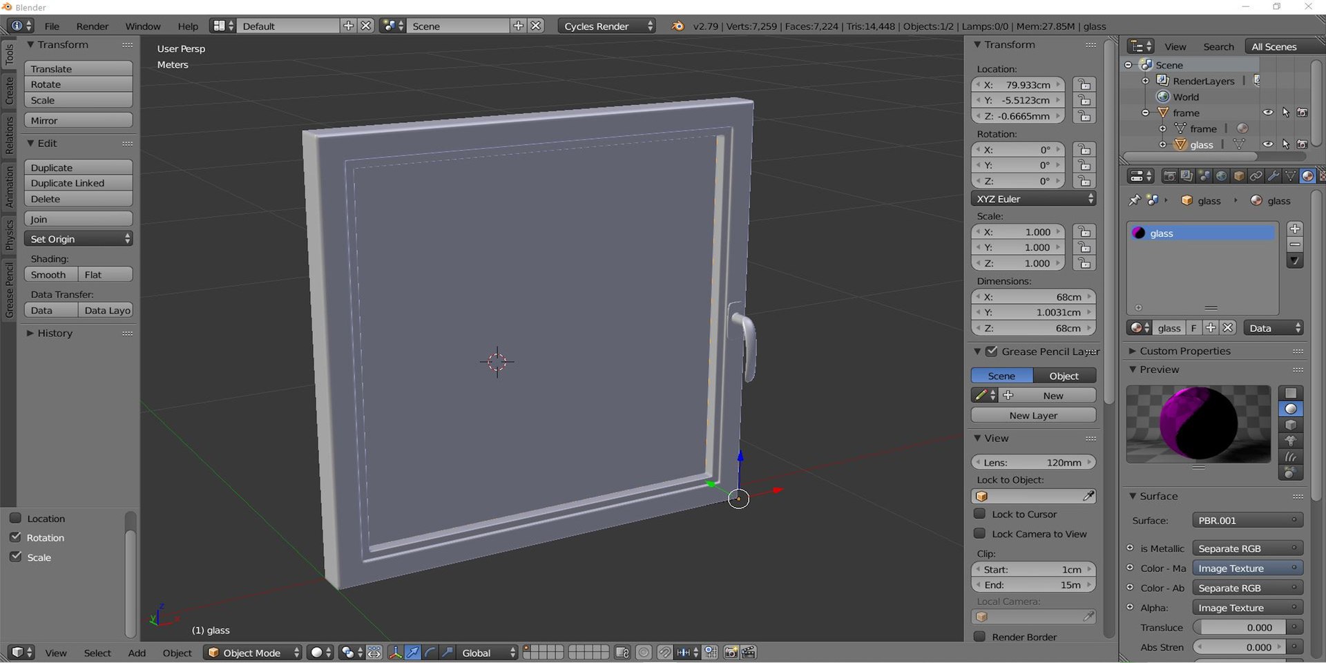 Square Window Frame 3D - TurboSquid 1700610