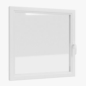 Double rail sliding window frame 3D model - TurboSquid 1700921