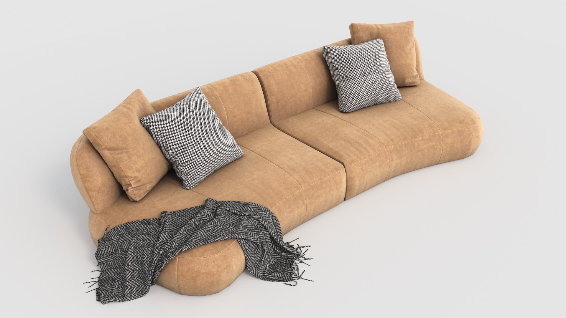 Molteni Surf Sofa 3D Model - TurboSquid 2022954