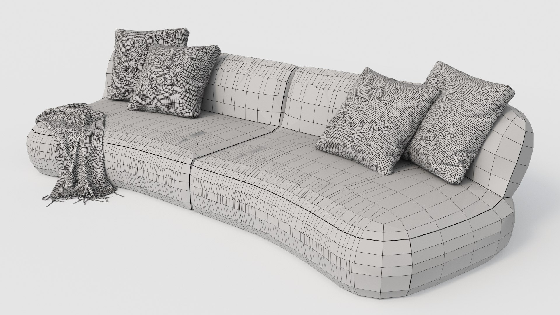 Molteni Surf Sofa 3D Model - TurboSquid 2022954