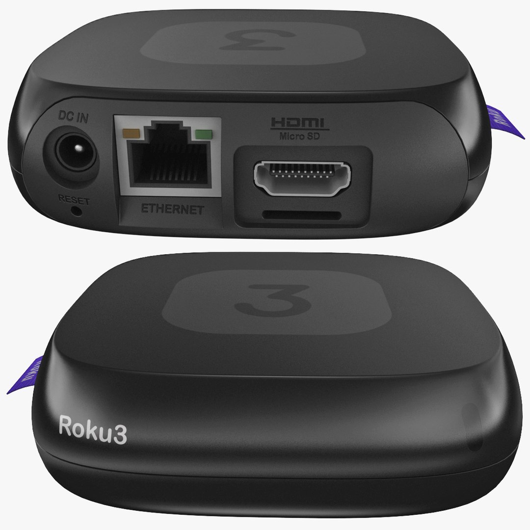 3d Model Tv Streaming Player Roku