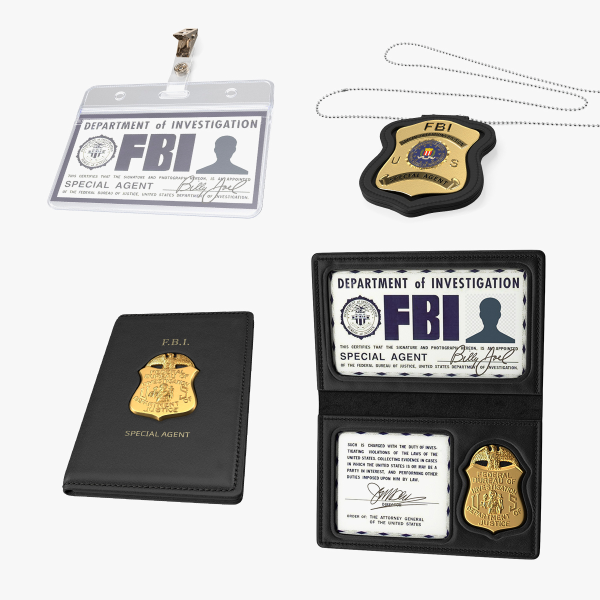 modelo 3d Colección de insignias del FBI 2 - TurboSquid 2080607