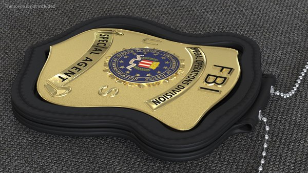modelo 3d Colección de insignias del FBI 2 - TurboSquid 2080607