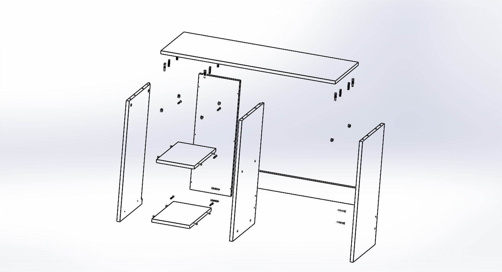 3D Wooden ComputerStudy Table Model - TurboSquid 1772752