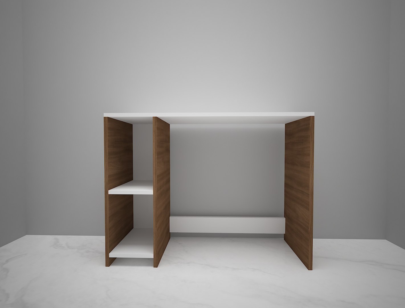 3D Wooden ComputerStudy Table Model - TurboSquid 1772752