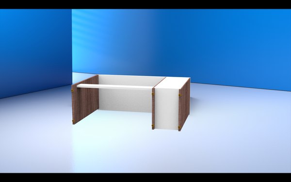 3D Wooden ComputerStudy Table model - TurboSquid 1772752