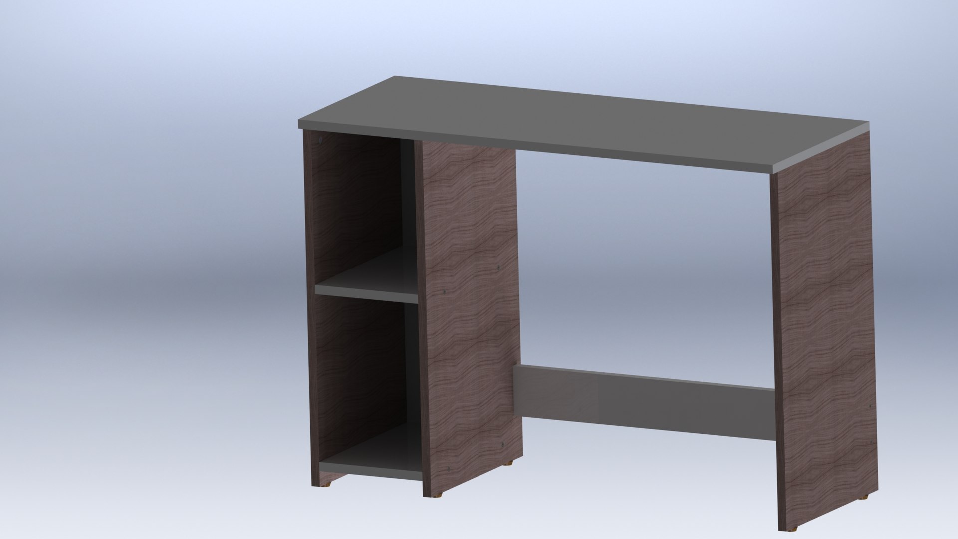 3D Wooden ComputerStudy Table Model - TurboSquid 1772752