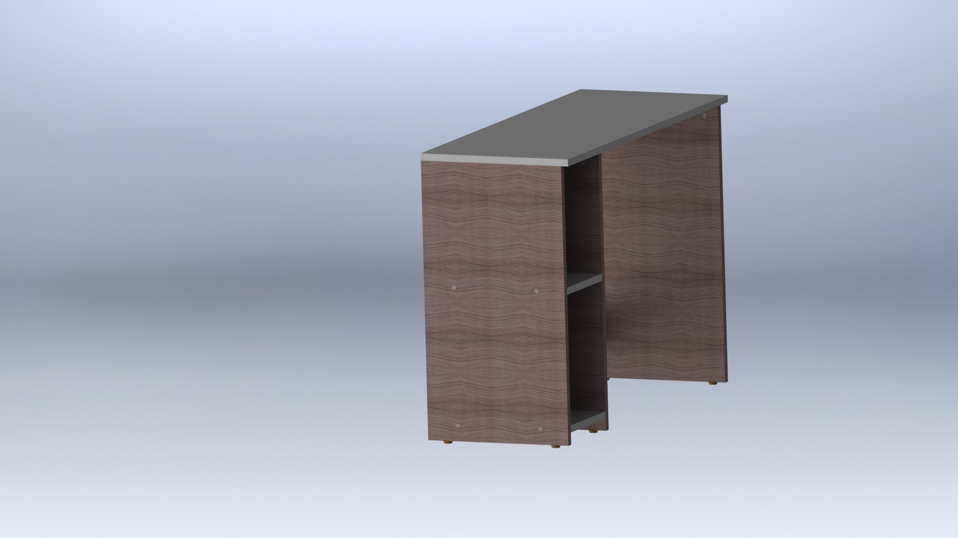 3D Wooden ComputerStudy Table Model - TurboSquid 1772752