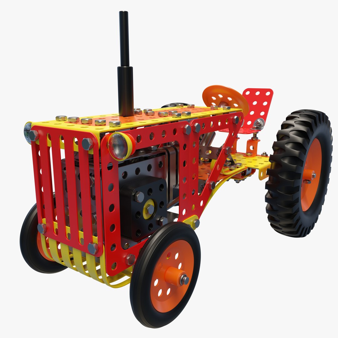 Metal Toy Kit Tractor model - TurboSquid 1820484
