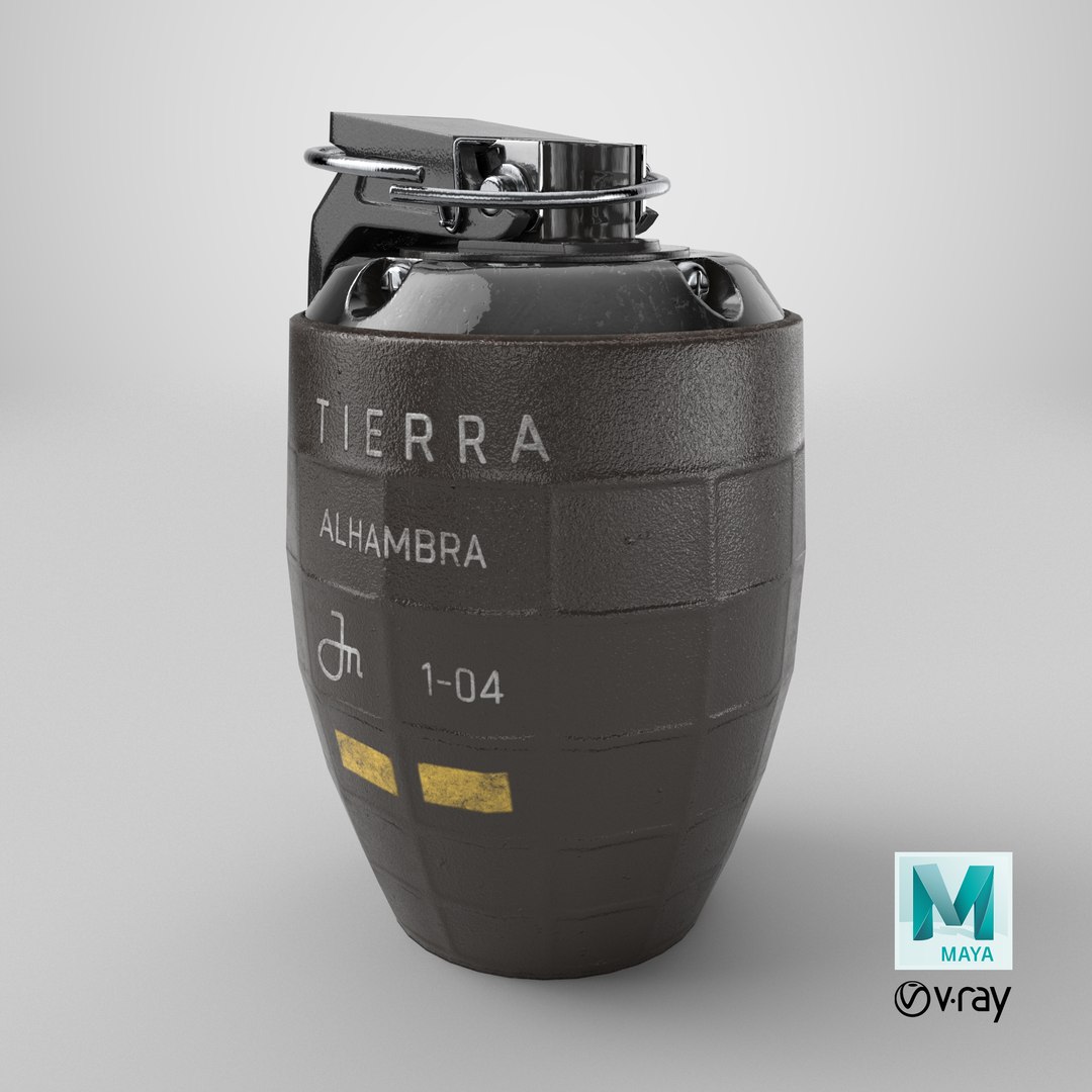 3D Hand Grenade Alhambra D O M2 - TurboSquid 1973309
