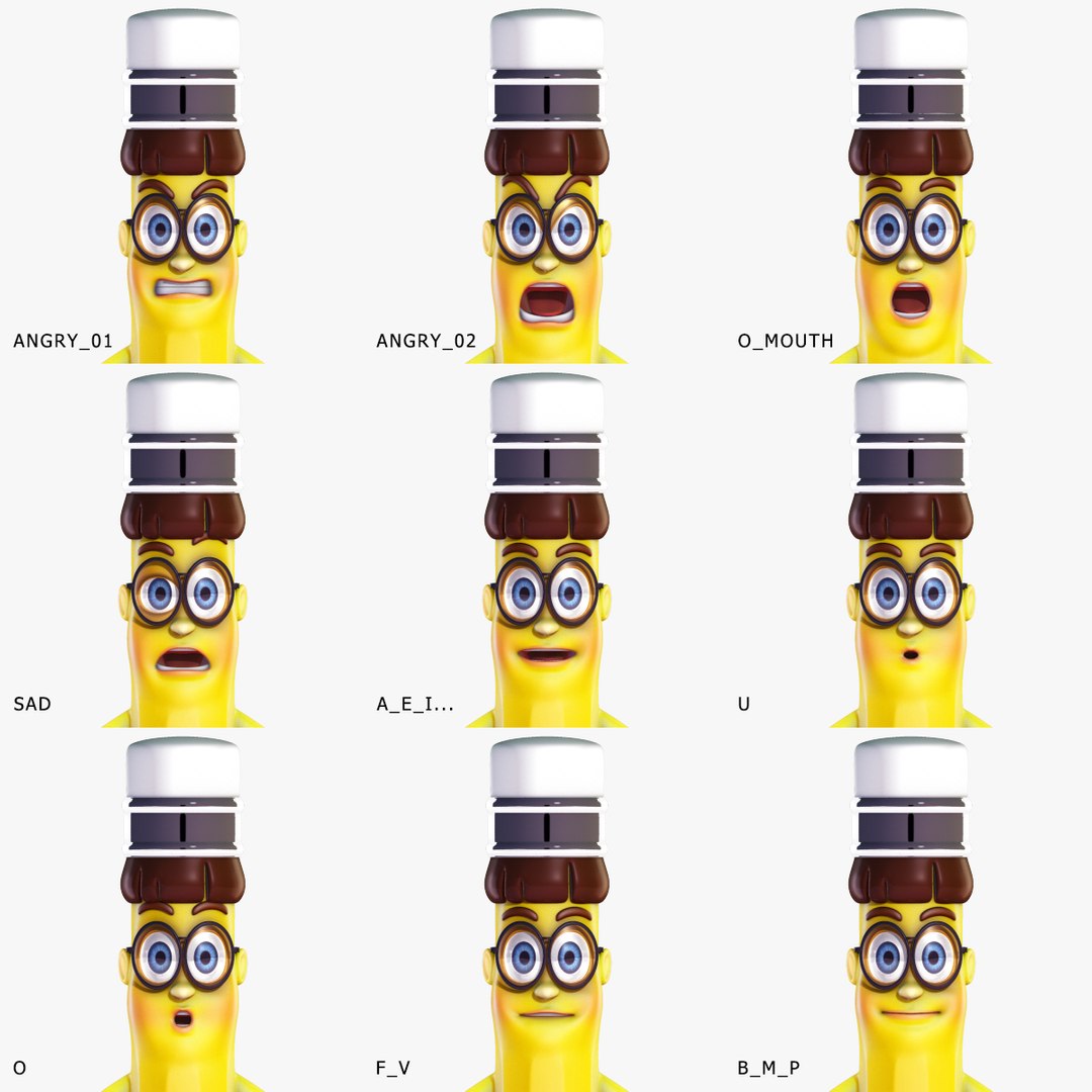 3d Cartoon Rig Character