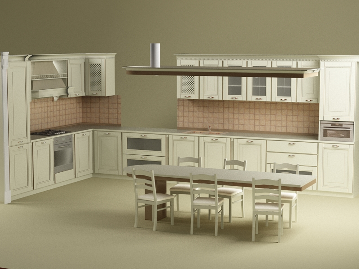 3ds max kitchen bonet