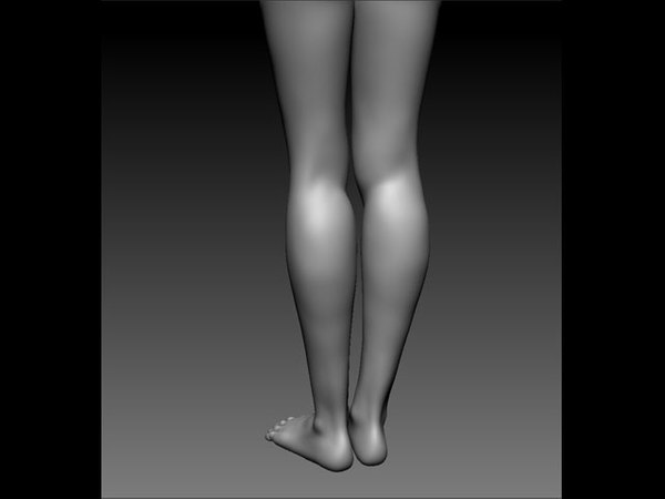 female adult body 3d obj