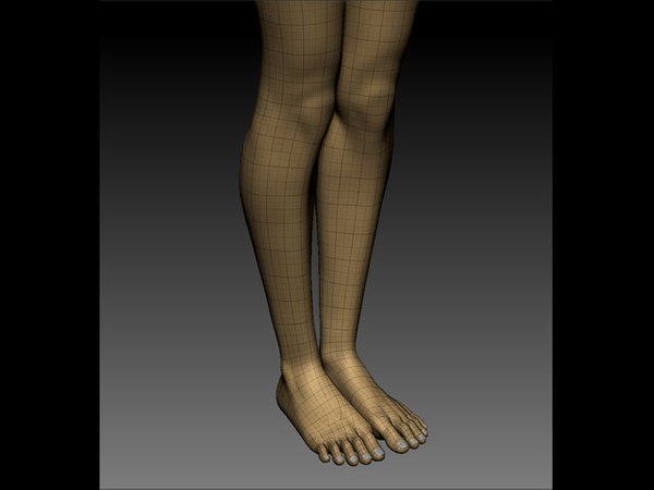 female adult body 3d obj