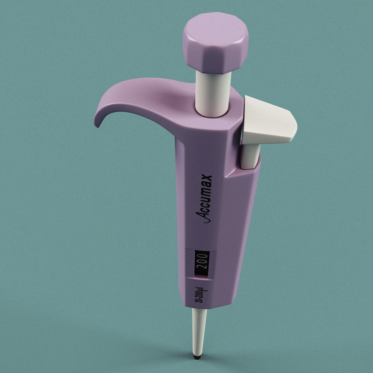 autoclavable pipette accumax v2 3d model