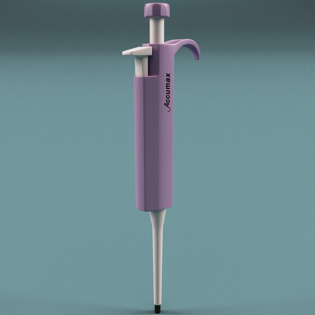 autoclavable pipette accumax v2 3d model