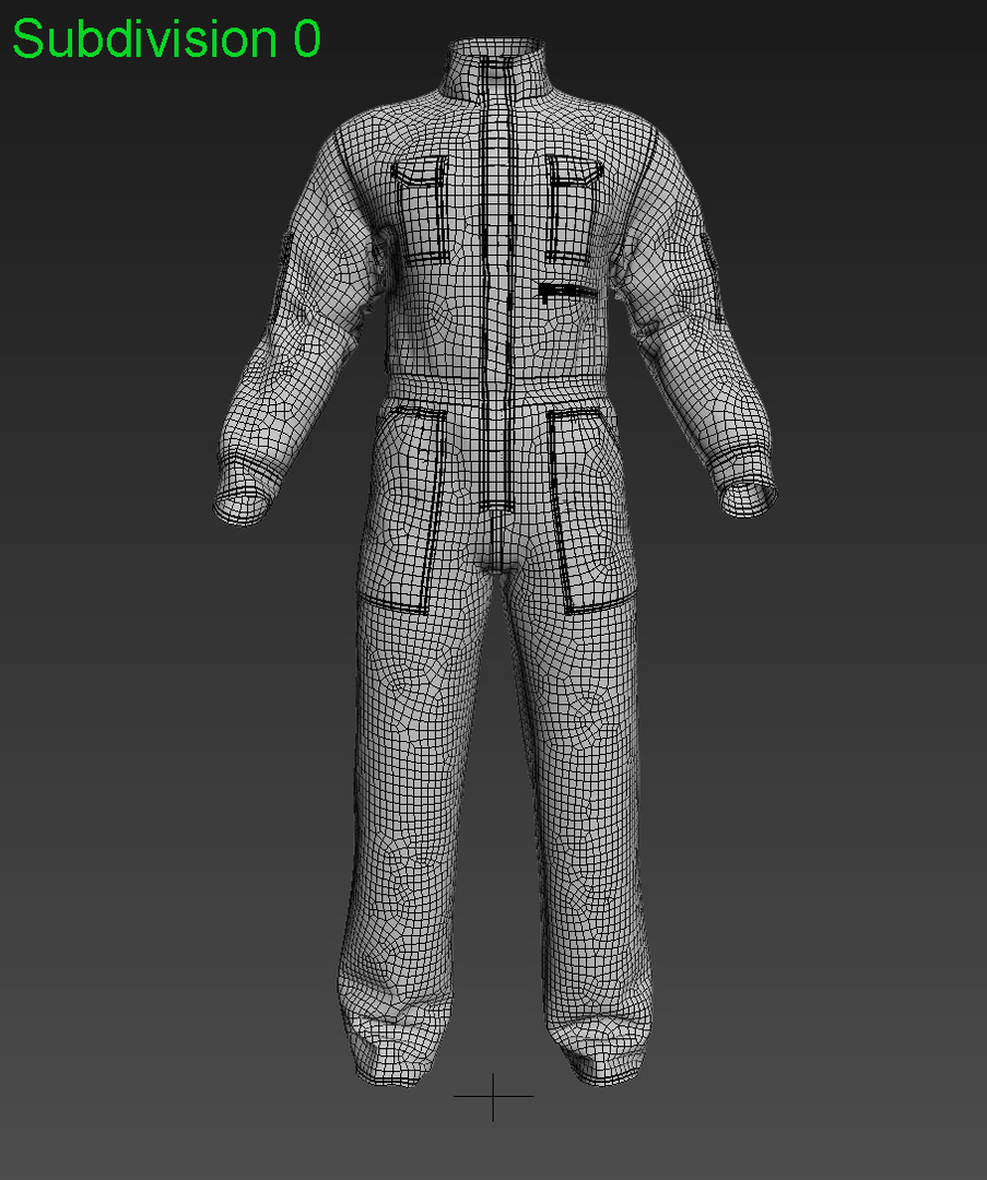 3d overalls model