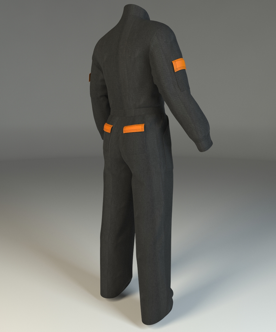 3d overalls model