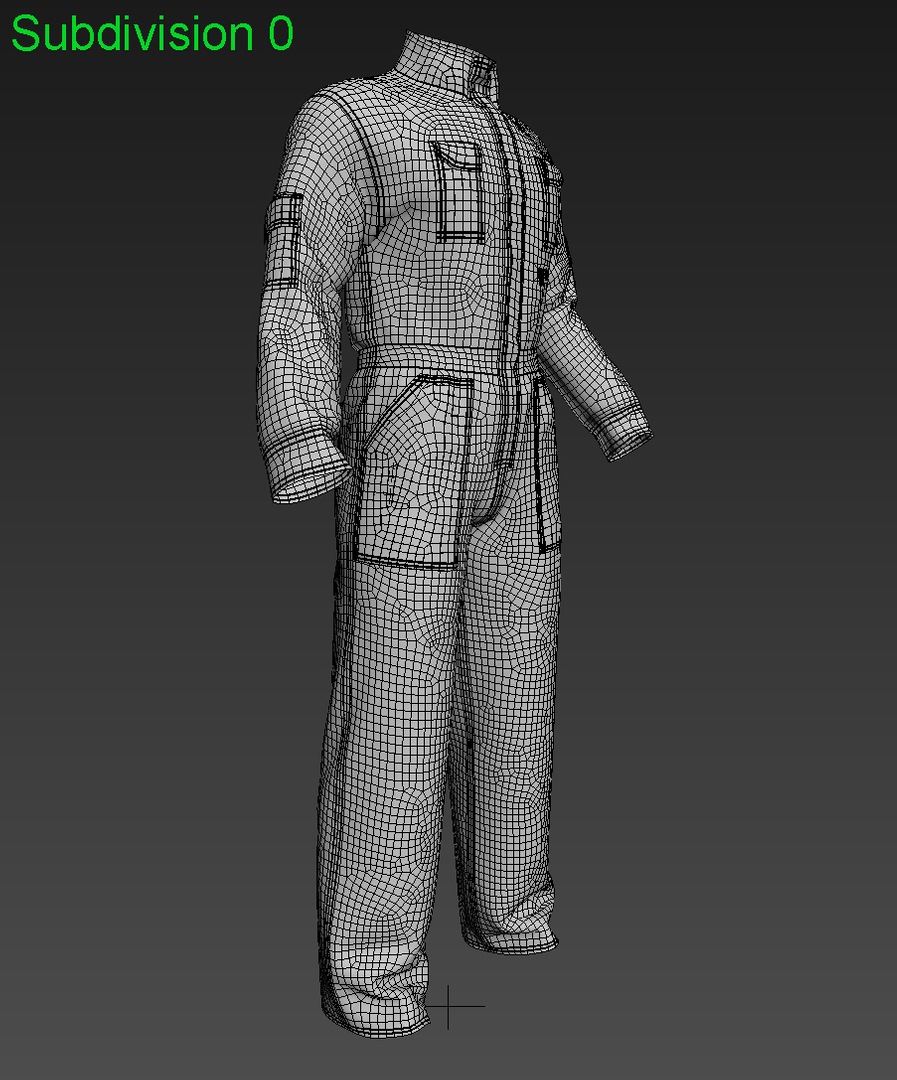 3d overalls model