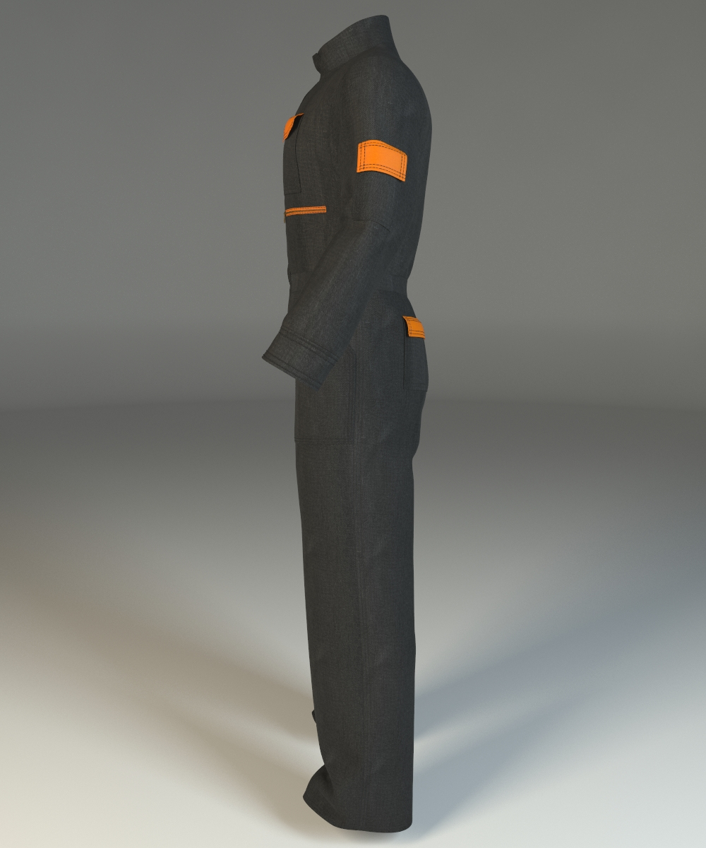 3d overalls model