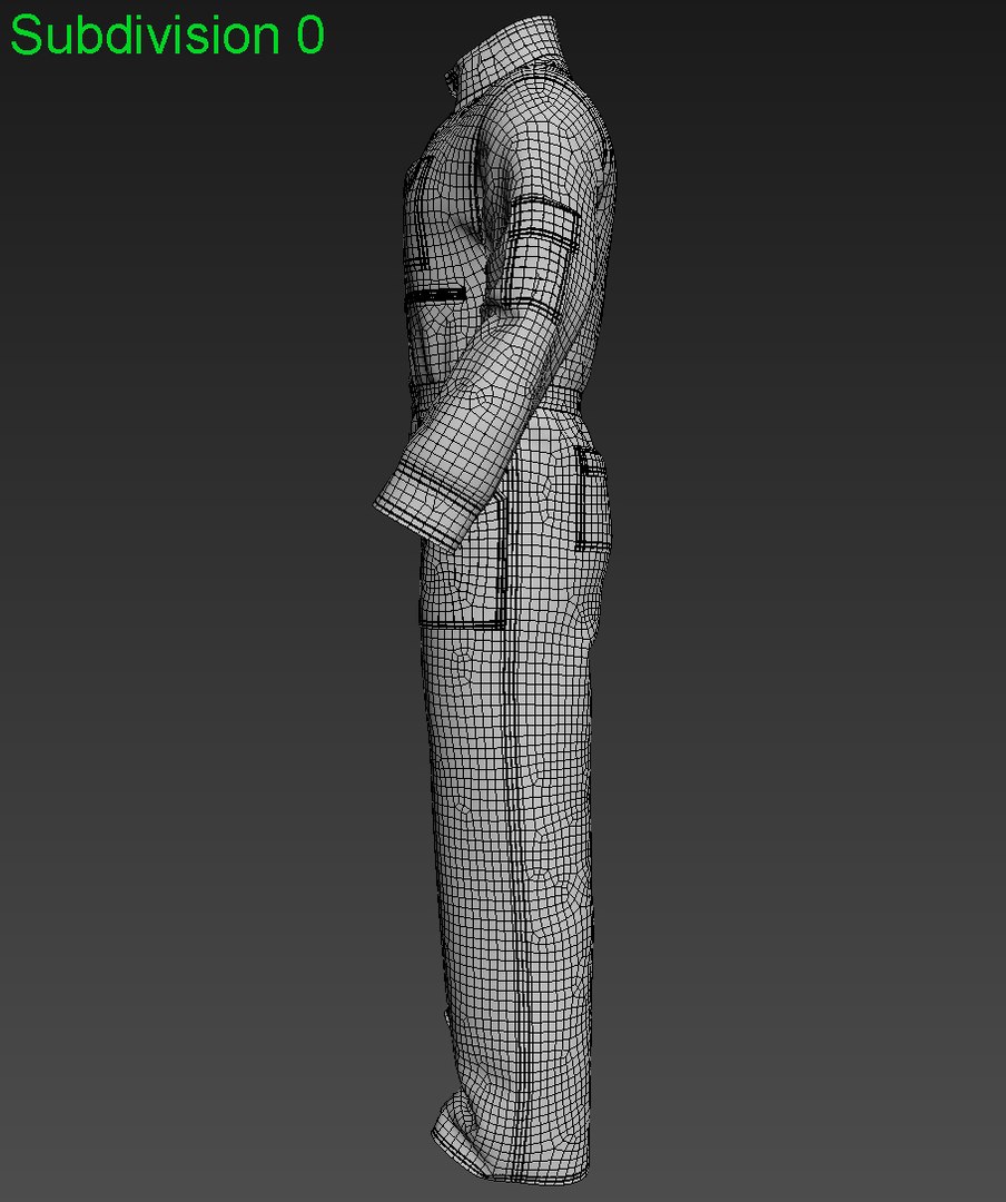 3d Overalls Model