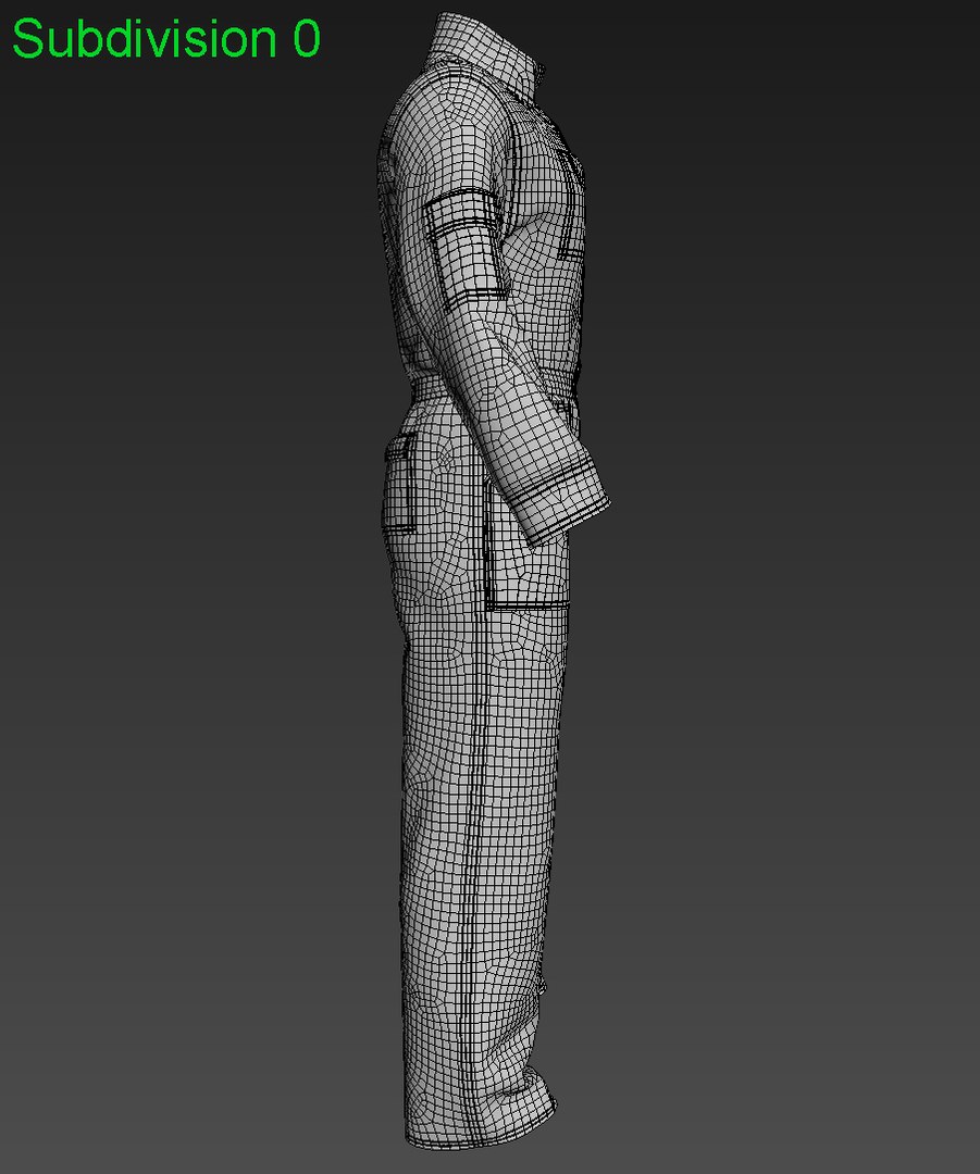 3d Overalls Model
