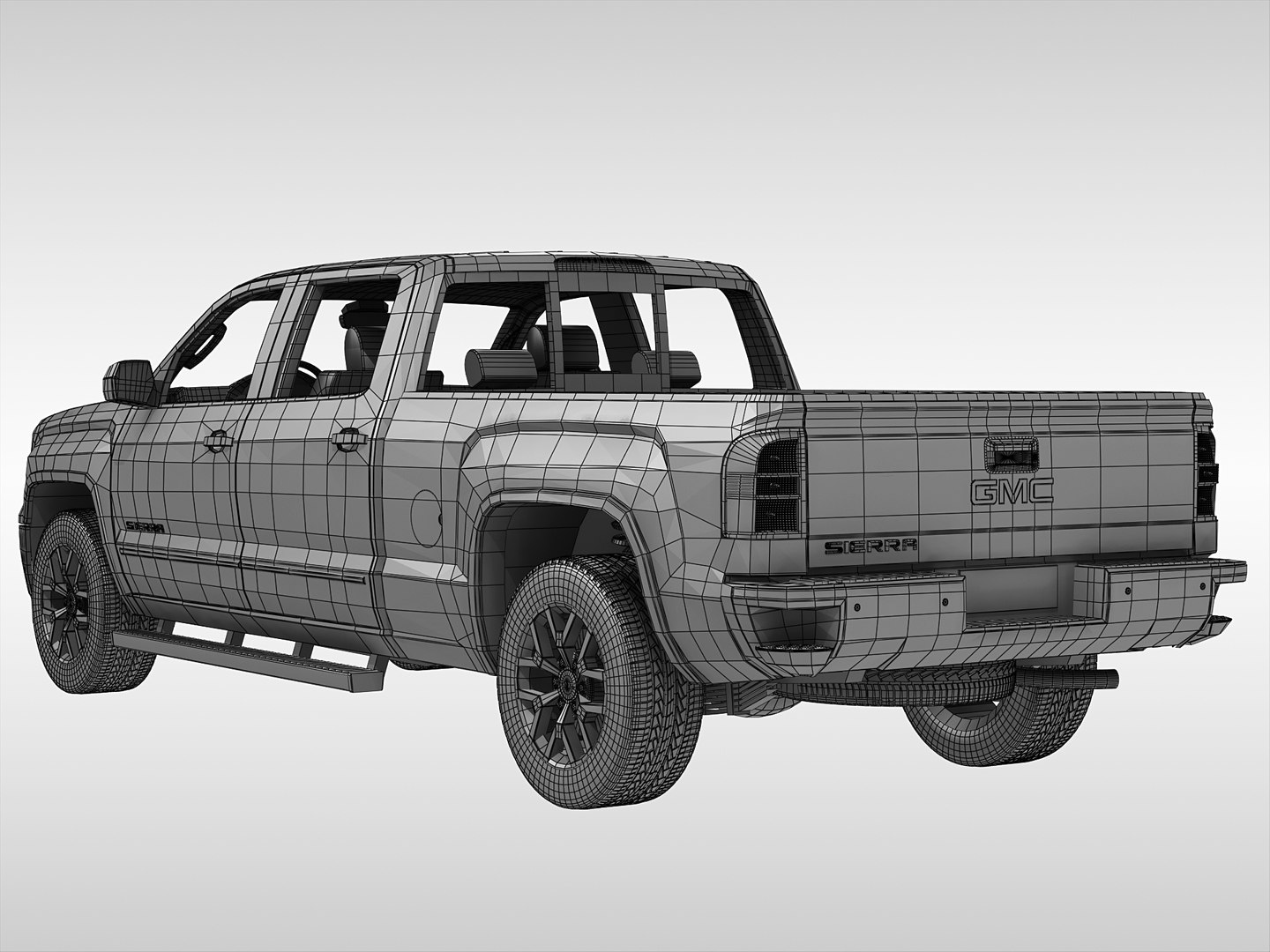 3d model gmc sierra 2014