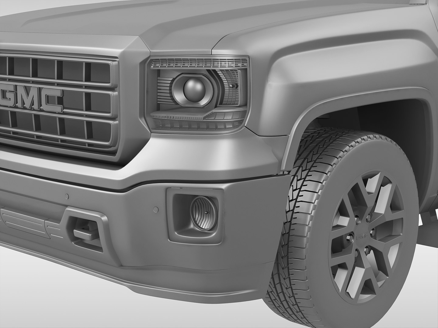 3d model gmc sierra 2014