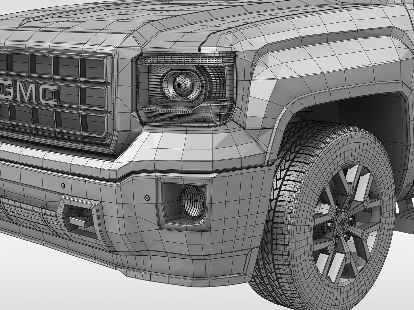 3d model gmc sierra 2014