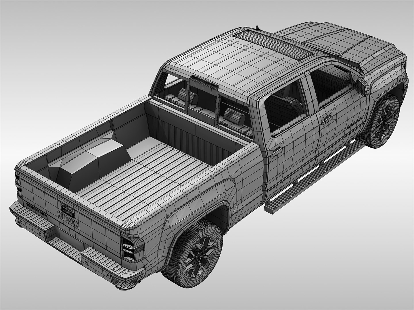 3d model gmc sierra 2014