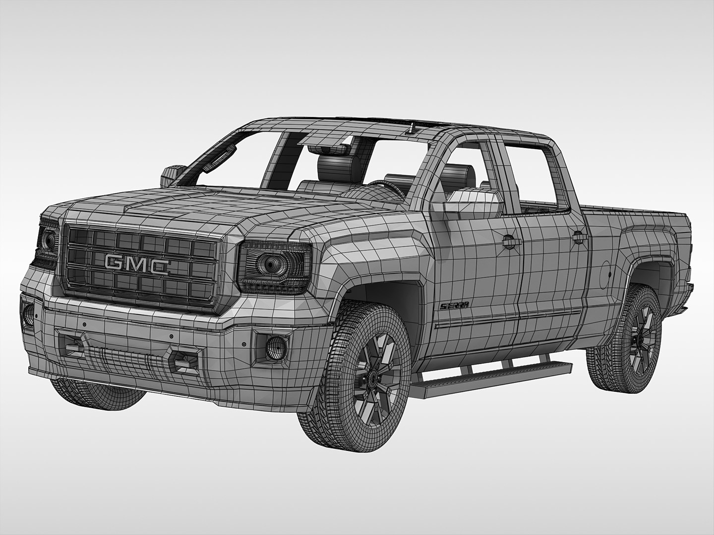 3d model gmc sierra 2014