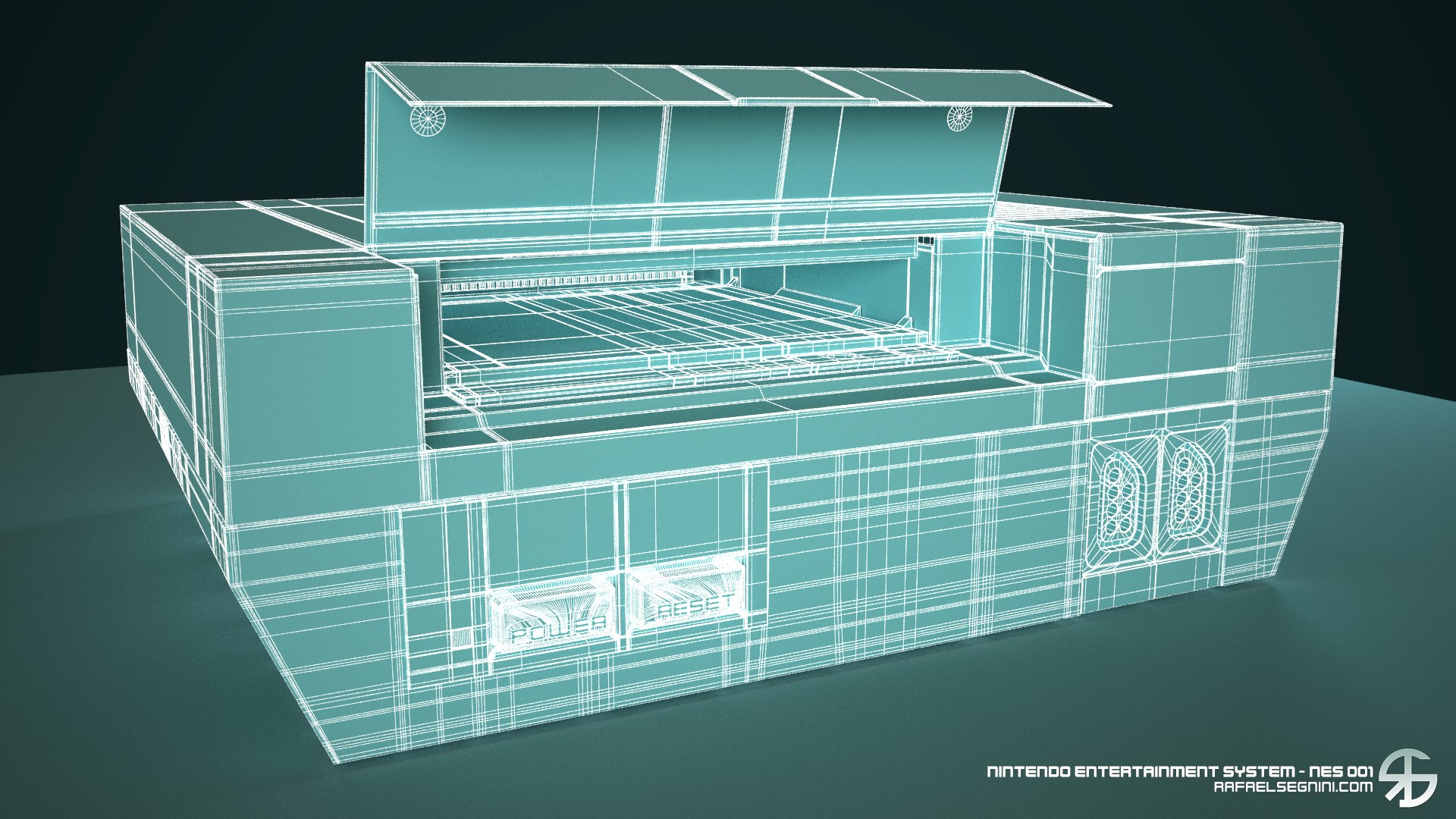 nintendo console 3d model