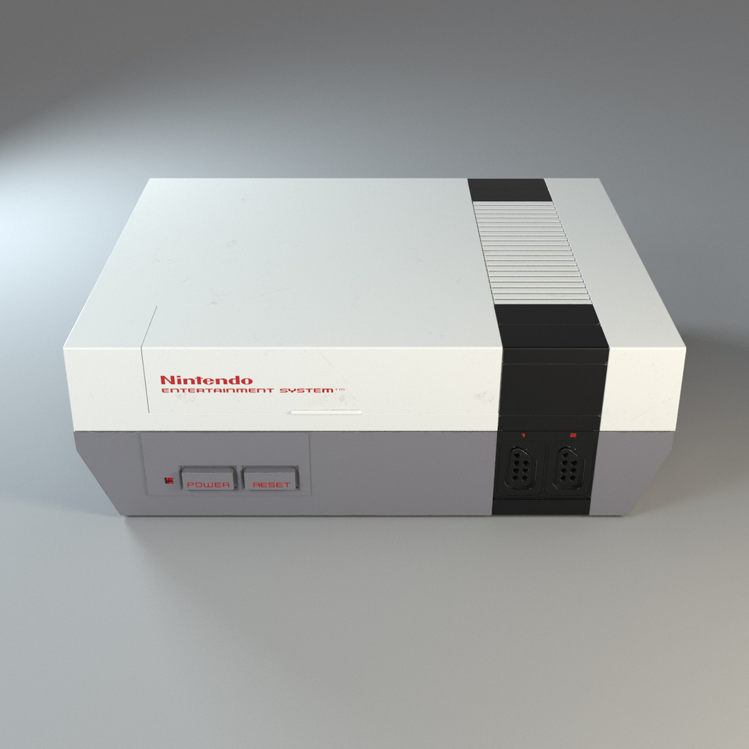 nintendo console 3d model