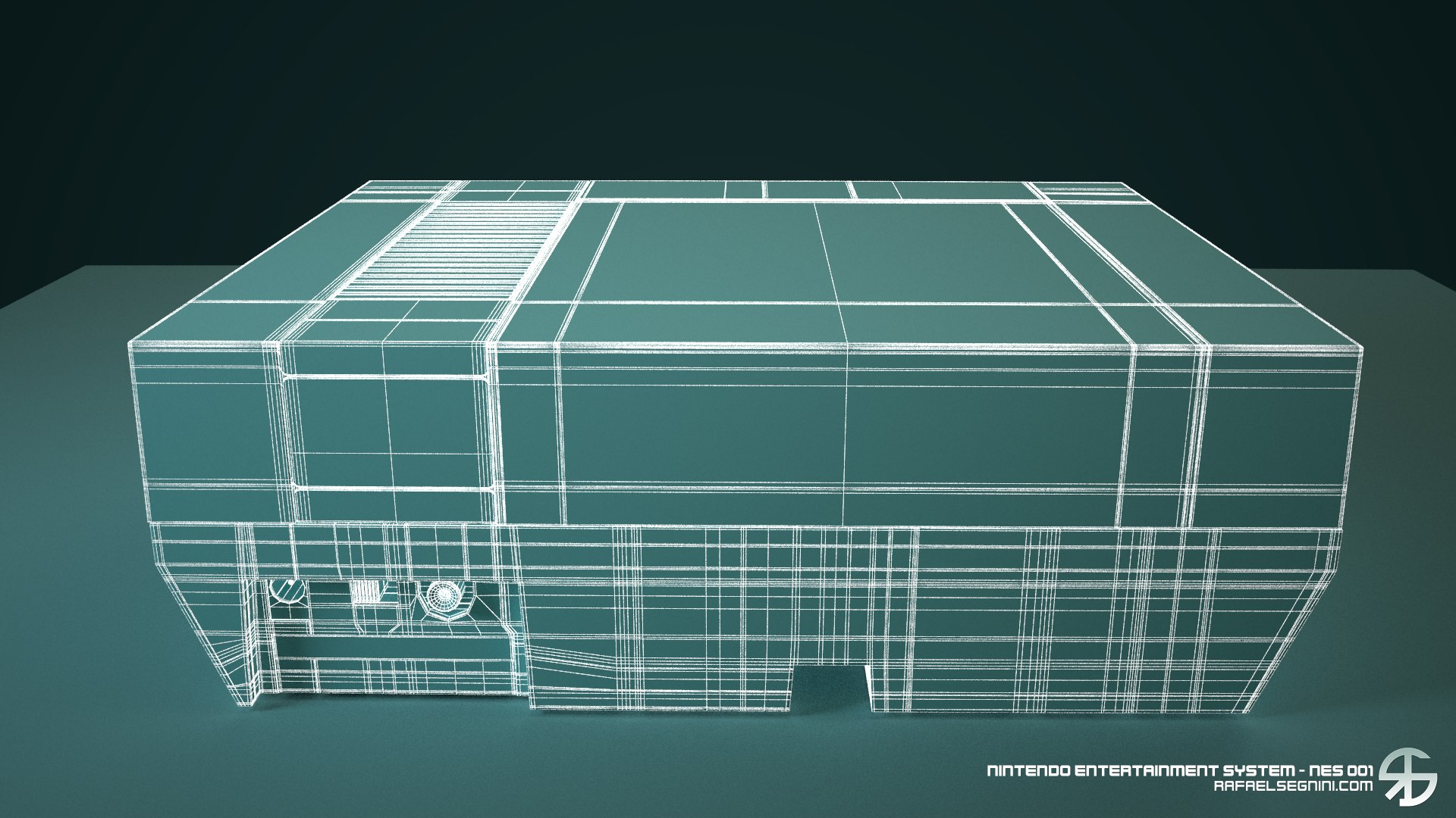 nintendo console 3d model