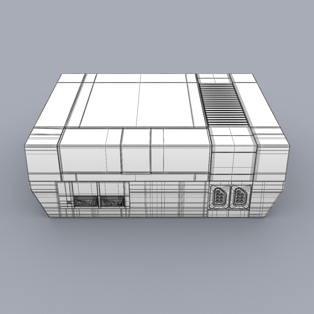 nintendo console 3d model