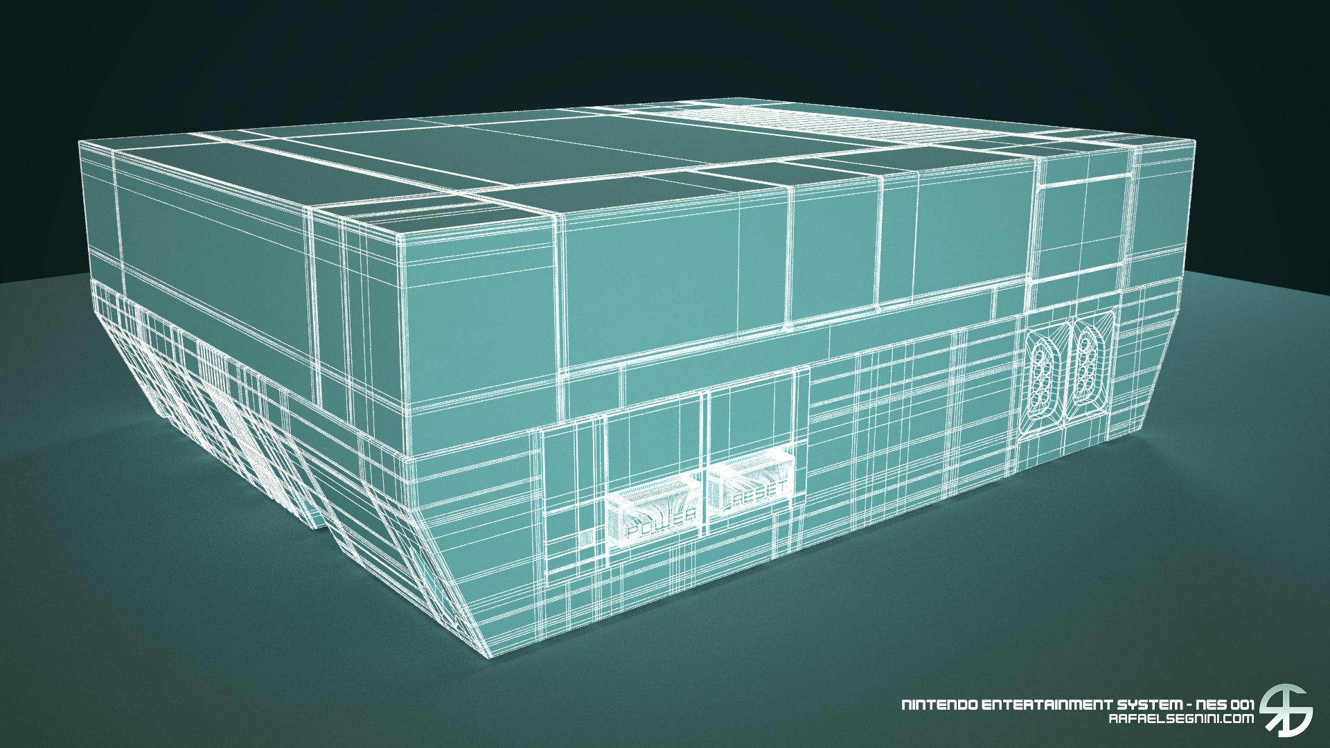 nintendo console 3d model