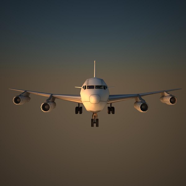 3d boeing 720 model