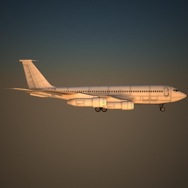 3d boeing 720 model